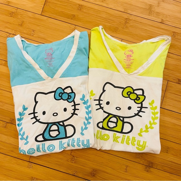 Hello Kitty | Pajamas | Hello Kitty Two Sleepafterswim Shirts Blue Is ...